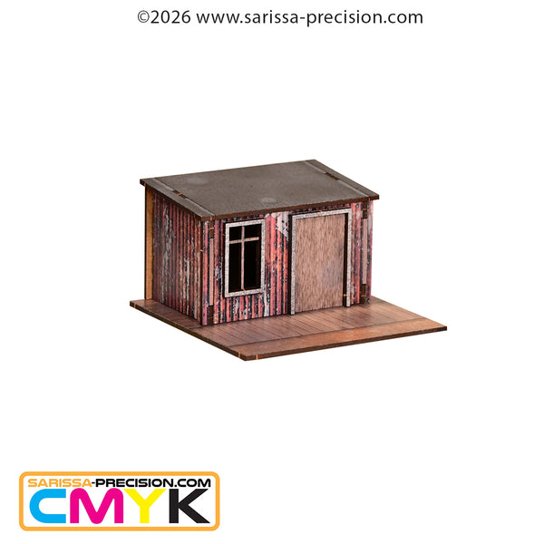 Old West - Tinpan Outhouse (28mm) – Sarissa Precision Limited