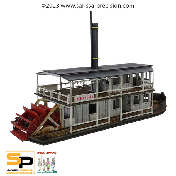 Colonial Paddle Steamer with wood planking – Sarissa Precision Limited