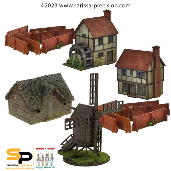 15mm Medieval Farm Set – Sarissa Precision Limited