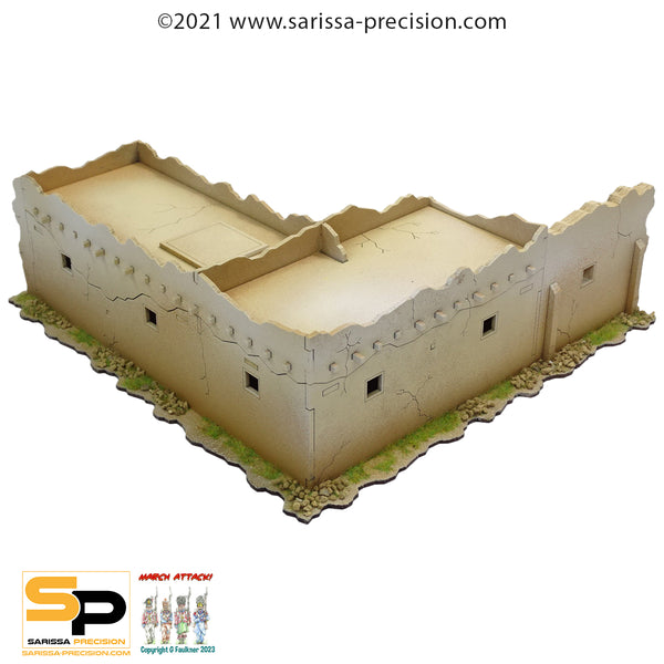 Middle Eastern L-shaped Building with wall – Sarissa Precision Limited