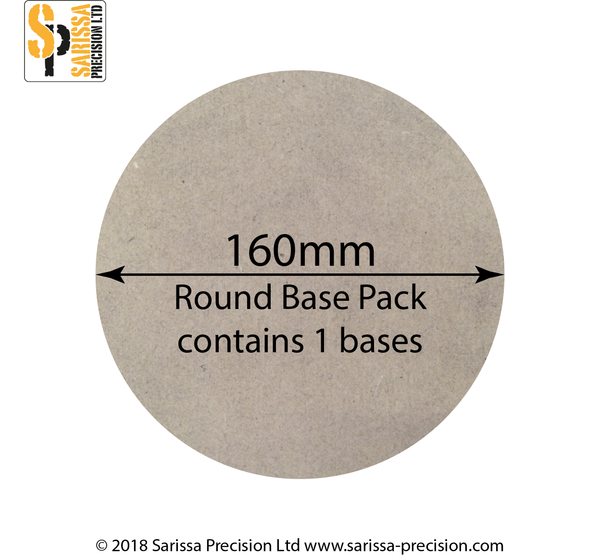 160mm Round Base Pack – Sarissa Precision Limited