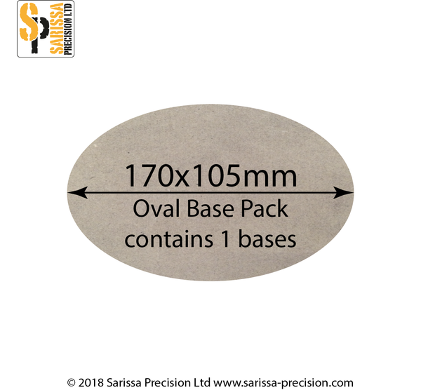 170 x 105mm Oval Base Pack – Sarissa Precision Limited
