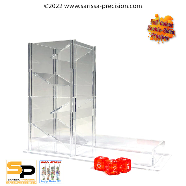 Dice Tower - Clear Acrylic – Sarissa Precision Limited
