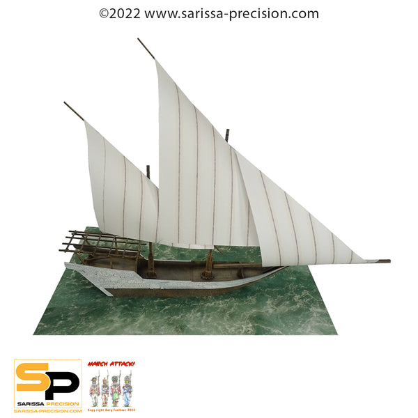 Arab Dhow Sailing Ship (28mm) – Sarissa Precision Limited