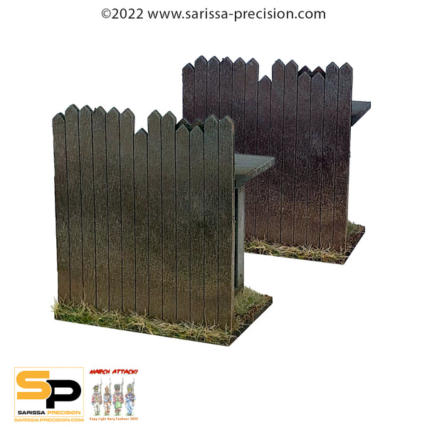 Stockade Short Wall x2 (28mm) – Sarissa Precision Limited