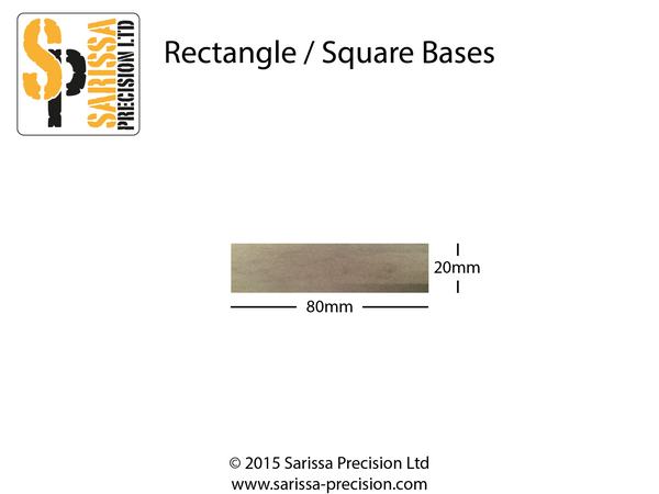 80 x 20mm Base Pack – Sarissa Precision Limited
