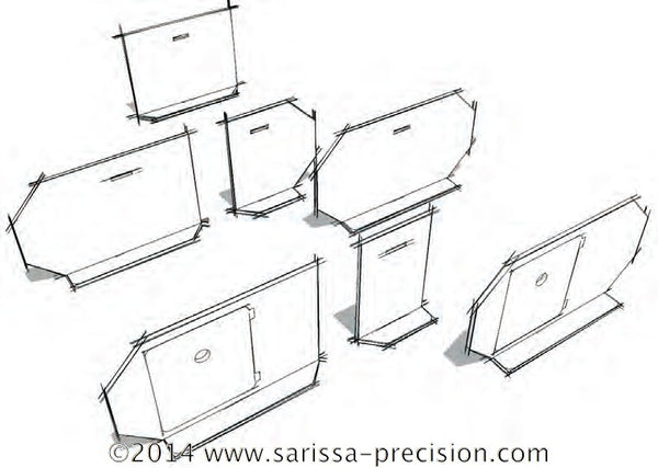 Zone Theta - Pod Internal Wall Set – Sarissa Precision Limited